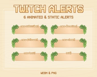 Animated Twitch Stream Alerts | Twitch Animated Alert | Y2K Retro ...