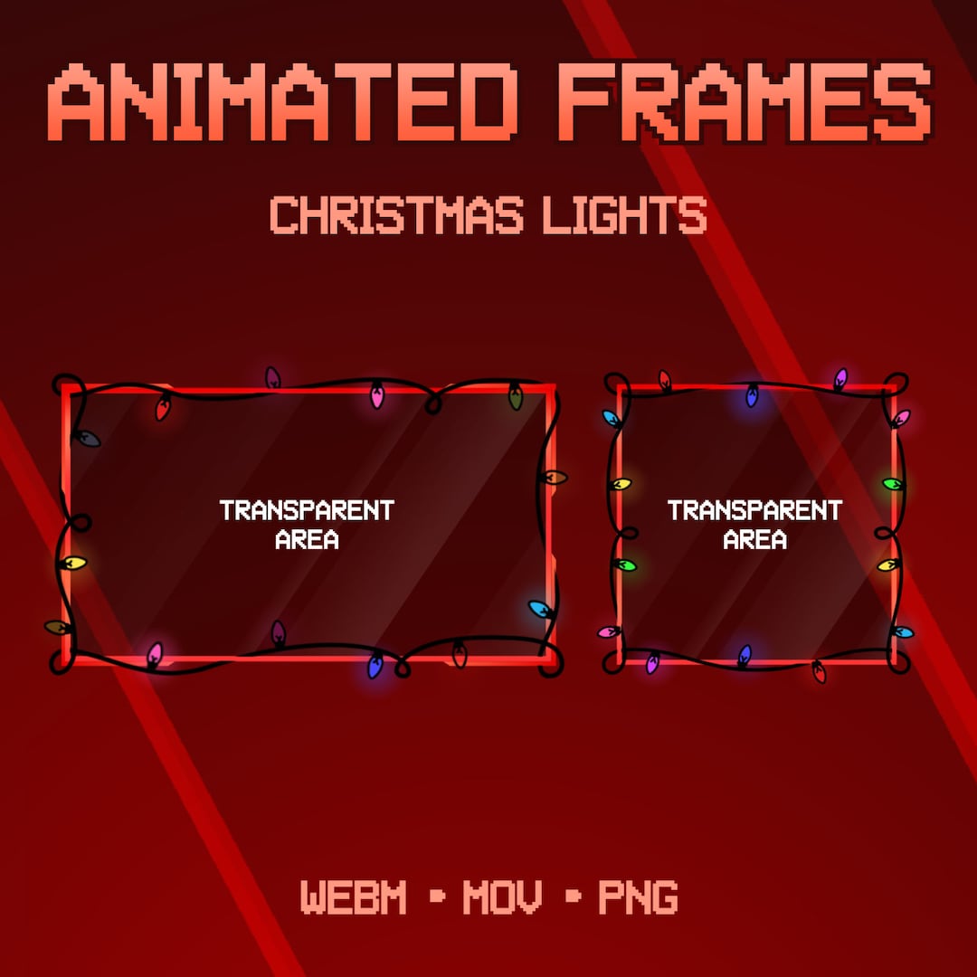Animated Stream Overlay | Twitch Christmas Overlay | Animated Overlay ...