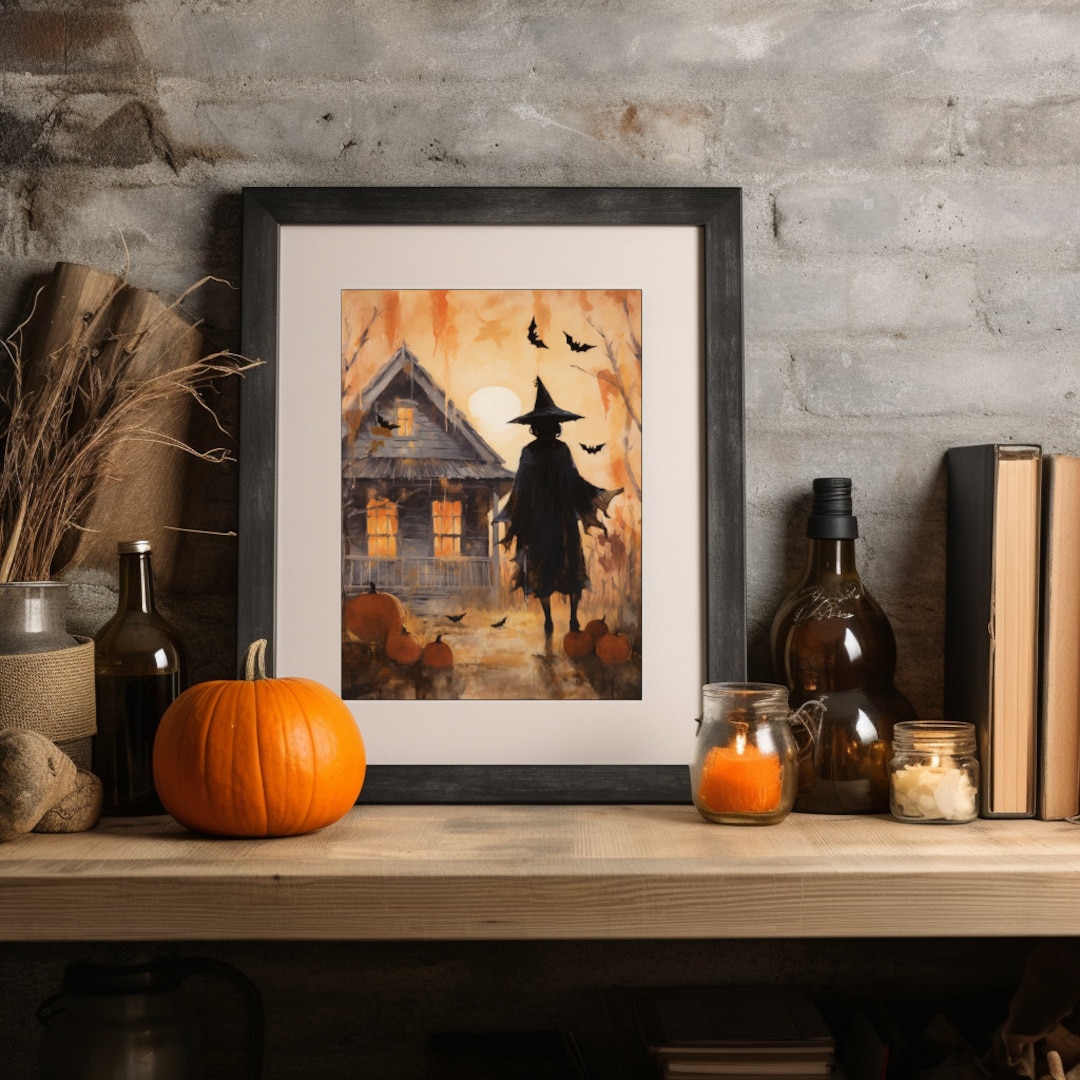 PRINTABLE Rustic Witch Farmhouse Halloween Fall Decor - Etsy