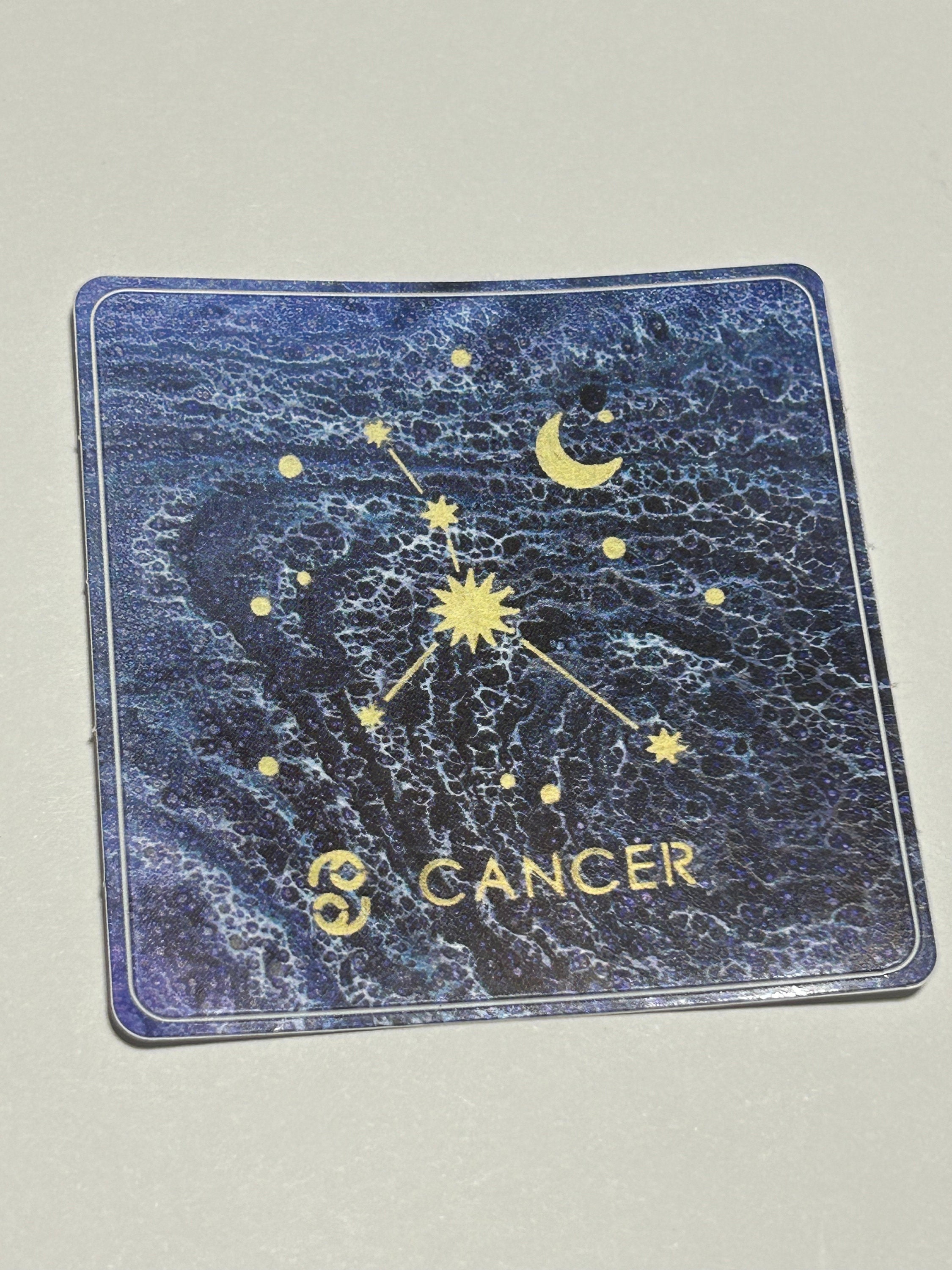 Cancer Sticker Zodiac Sign Sticker Star Sign Sticker - Etsy