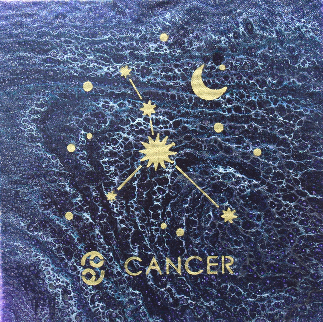 Cancer Sticker- Zodiac Sign Sticker- Star Sign Sticker - Etsy