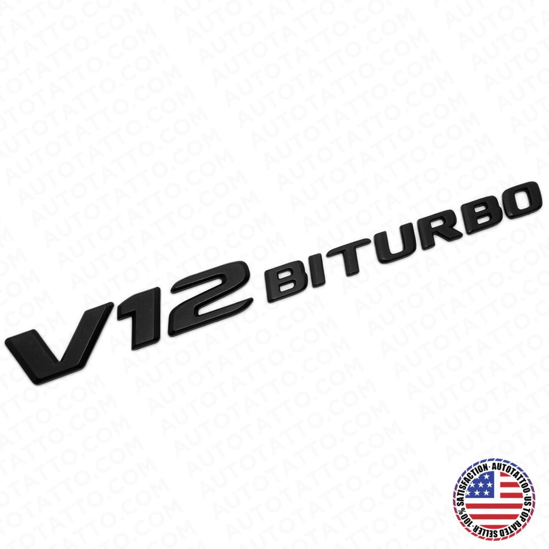 Mercedes-benz 2017-2023 V12 Biturbo Emblem Trunk Lid Letter - Etsy