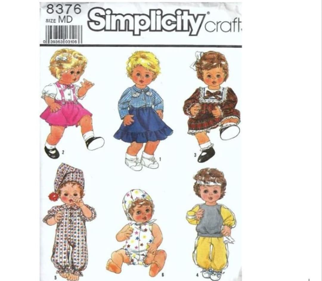 Simplicity 8376 17-18 Inch - Etsy