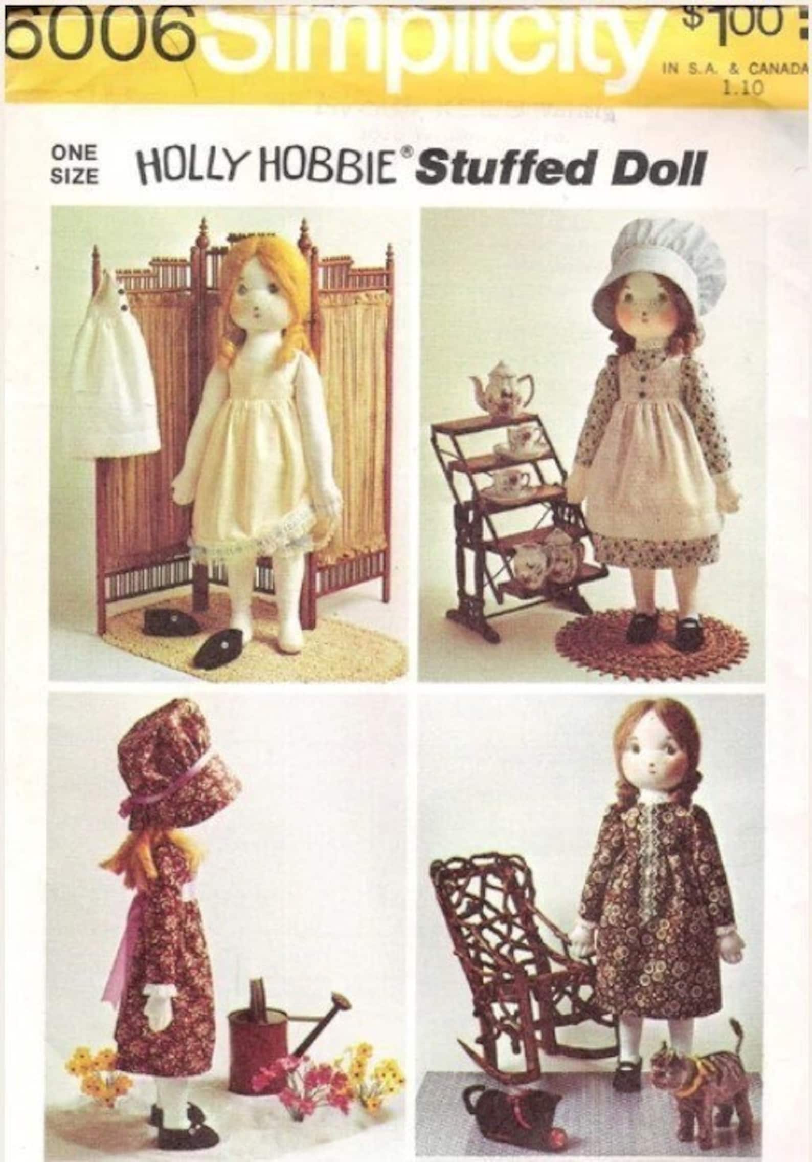 Hollie Hobby Stuffed Doll Pattern Simplicity 6006 - Etsy