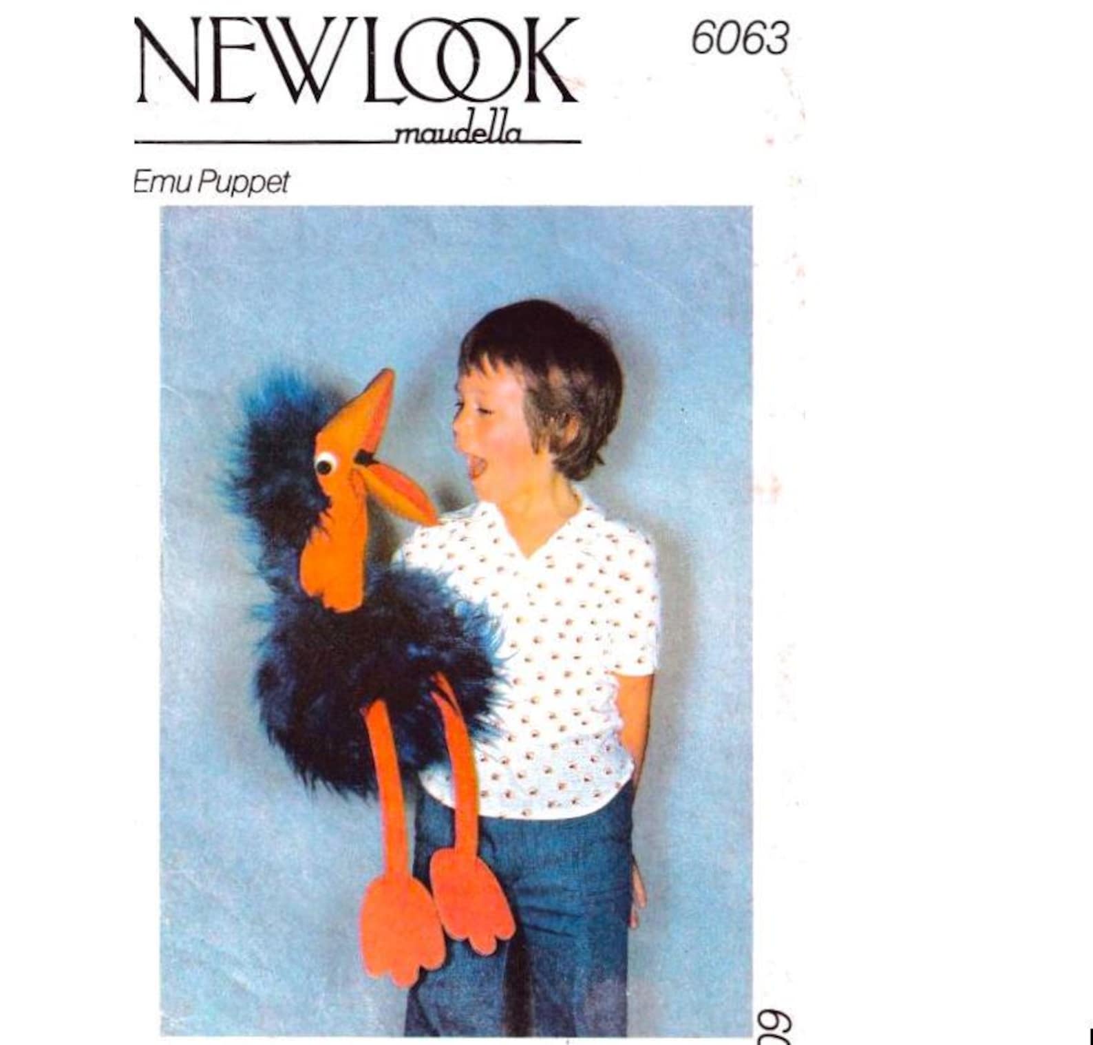 New Look 6063 Emu Puppet 21.5" Tall - PDF Pattern - Etsy