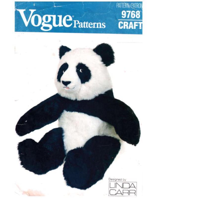 Panda Sewing Pattern - Etsy