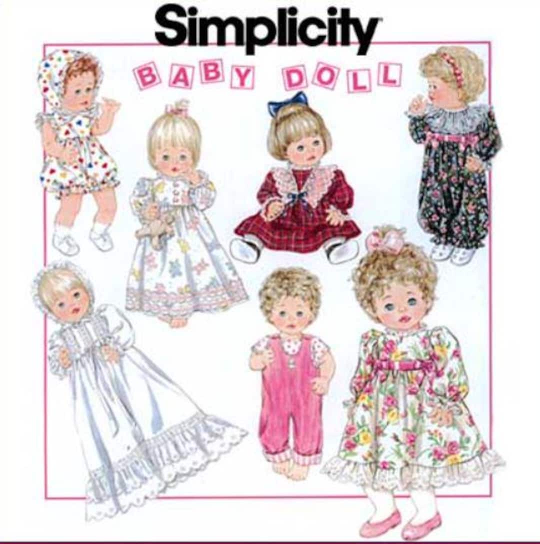 Simplicity 8956, Doll Clothing for 12-18" Dolls - PDF Pattern - Etsy