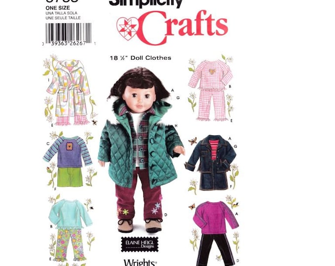 Simplicity Sewing Pattern #D0536 for 18" Doll Clothes - Etsy