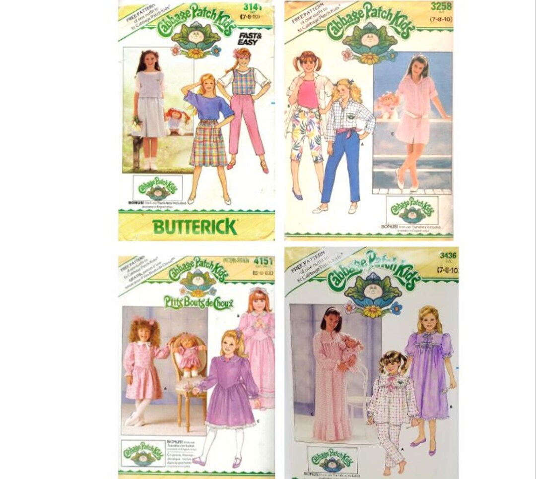Cabbage Patch Kids Bundle (4 Patterns) Dolls Only - Etsy