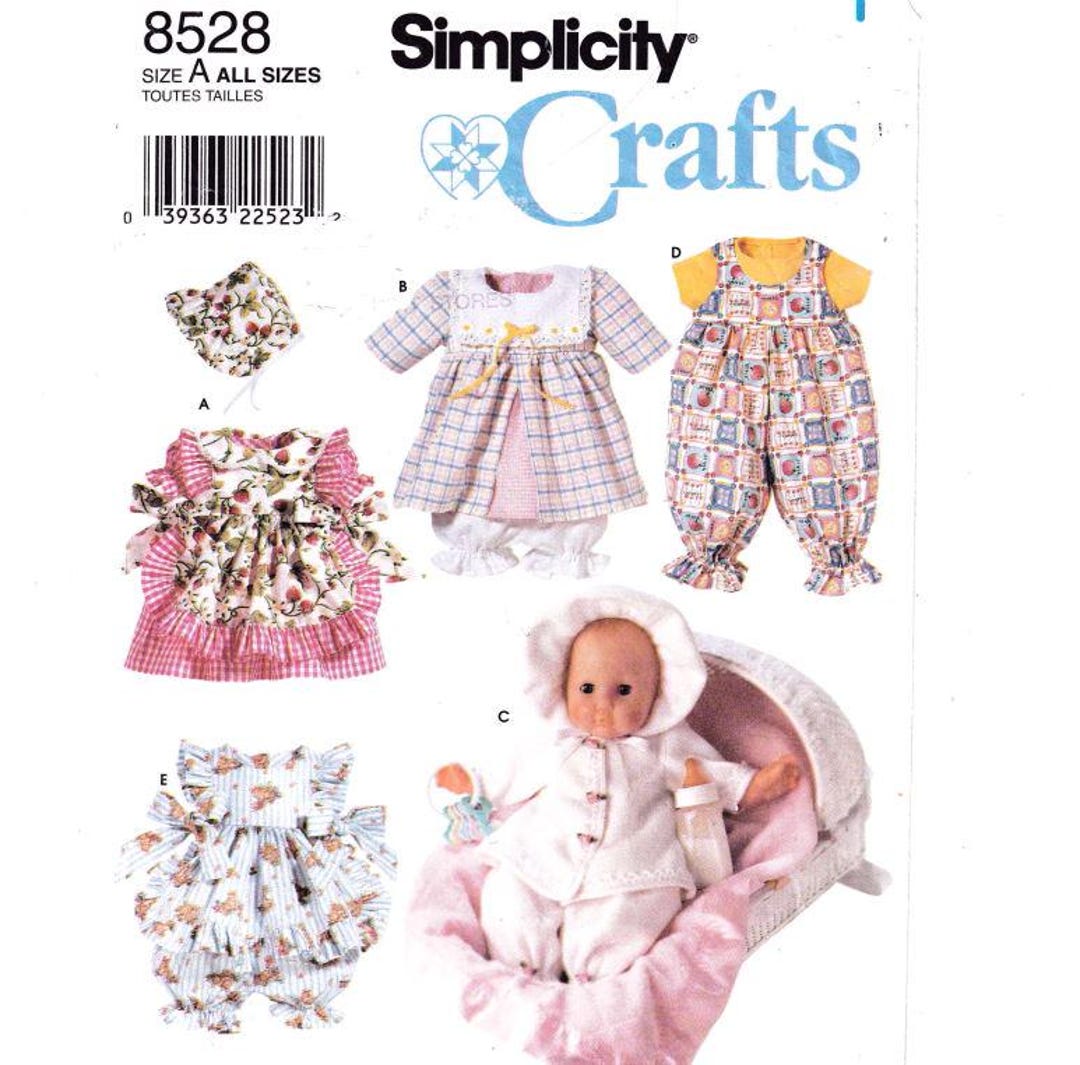 Simplicity 8528 12-14" Dolls Pattern - Etsy