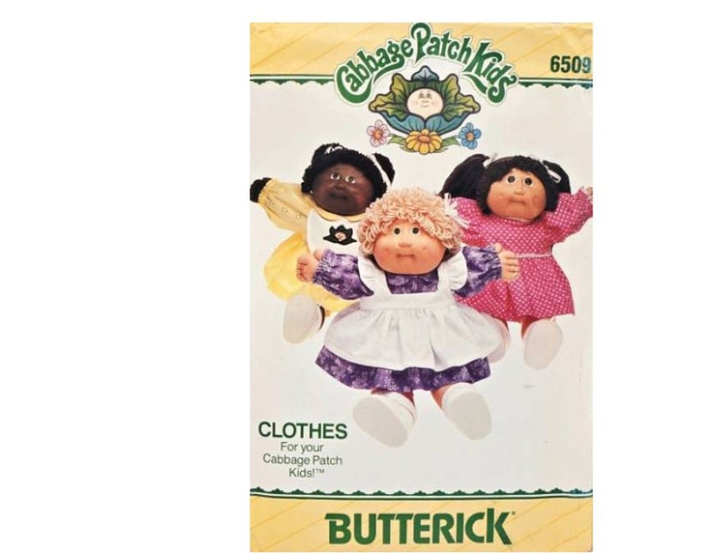 Butterick 6509 Cabbage Patch Kids - Etsy