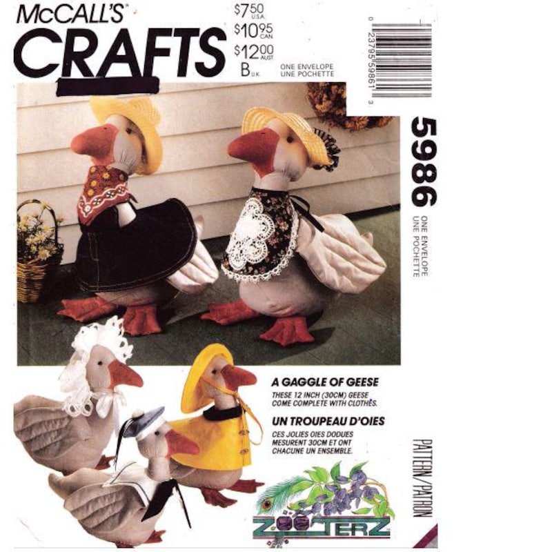 Porch Goose Outfit Patterns - Etsy