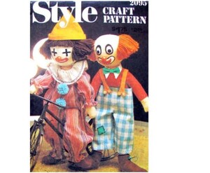 DIGITAL Crochet Pattern PDF for Bulky Yarn Spiral Clown - Etsy Canada