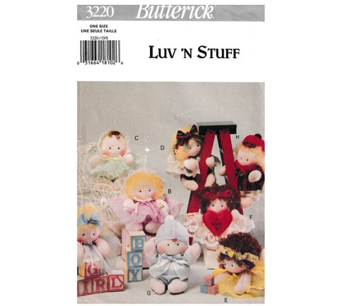 Butterick 3220 - Luv 'n Stuff Sewing Pattern - Angel Babies - Etsy