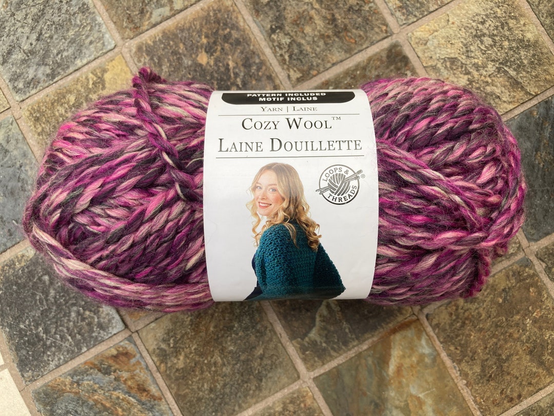 Loops and Threads Cozy Wool Yarn, Berries - Etsy