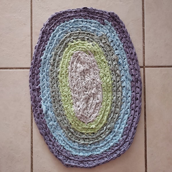 Oval Rag Rug - Etsy