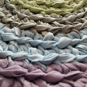 Handmade Oval Rag Rug. Beautiful Colorful Round Hand-crocheted Rug. - Etsy