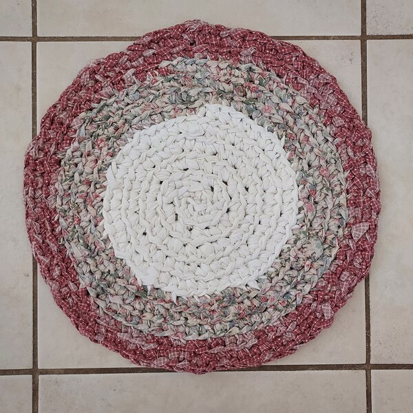 Round Crochet Rug - Etsy