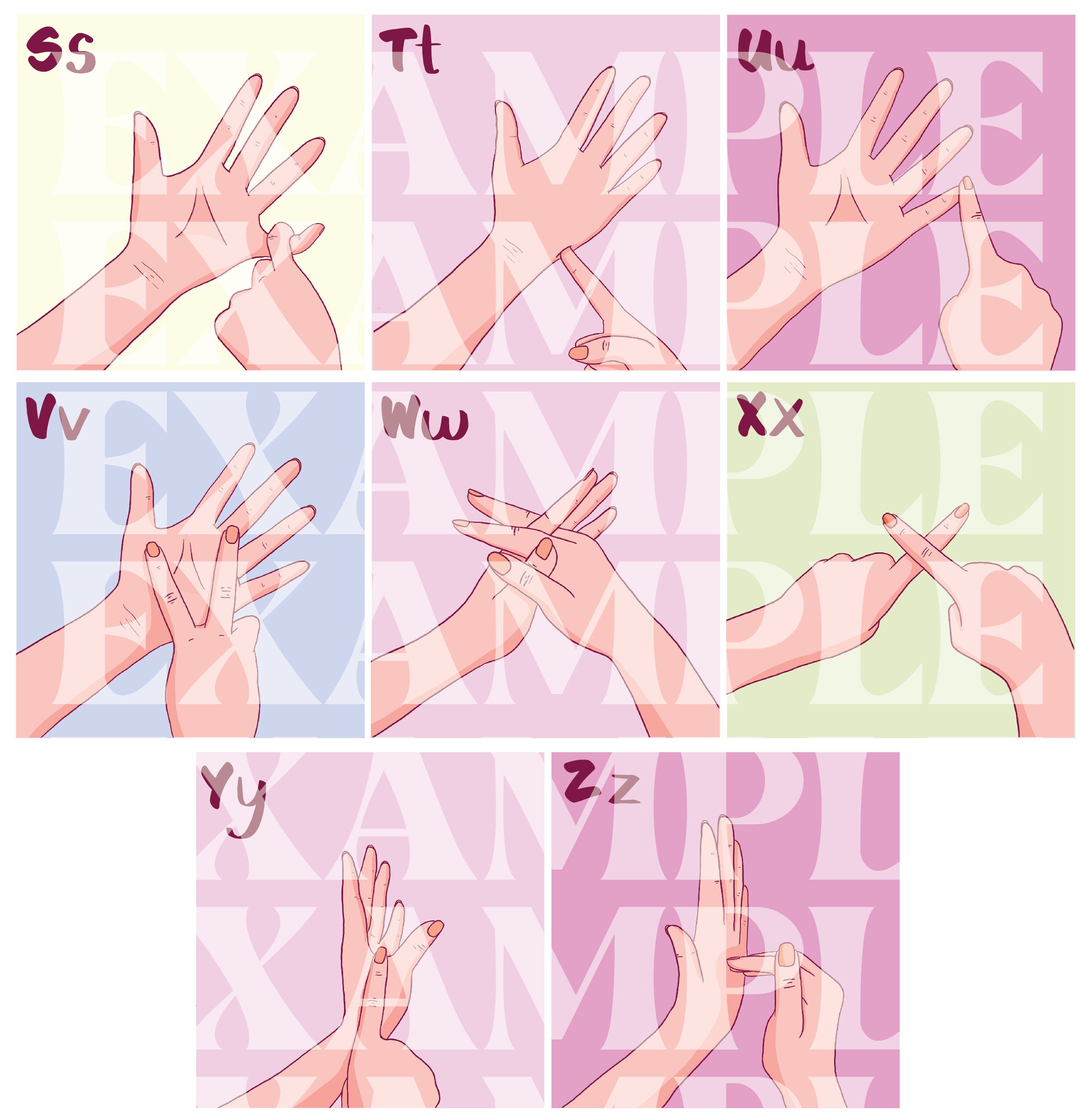 Auslan Flashcards Digital File Sign Language Education | 26 Printable ...