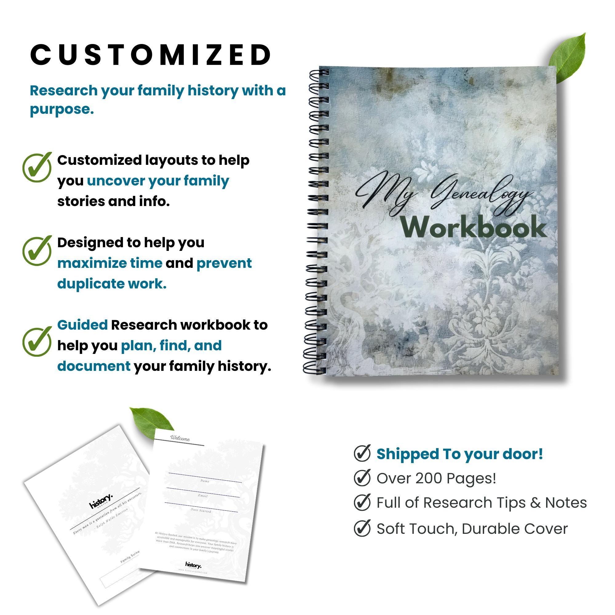 Genealogy Research Workbook: Family History Ancestry Guided Planner - Etsy