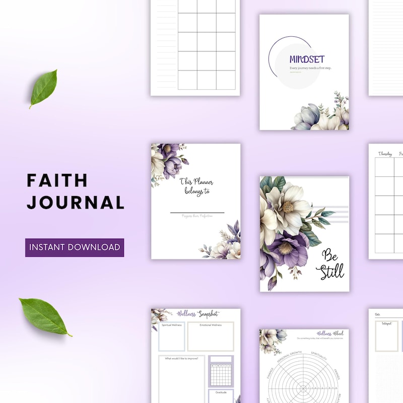 Faith Planner Insert - Etsy