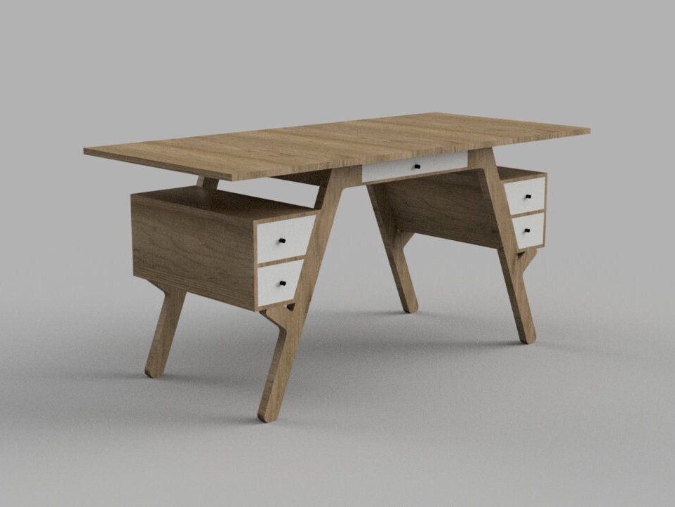 Cnc Wood Desk Cut Files - Etsy