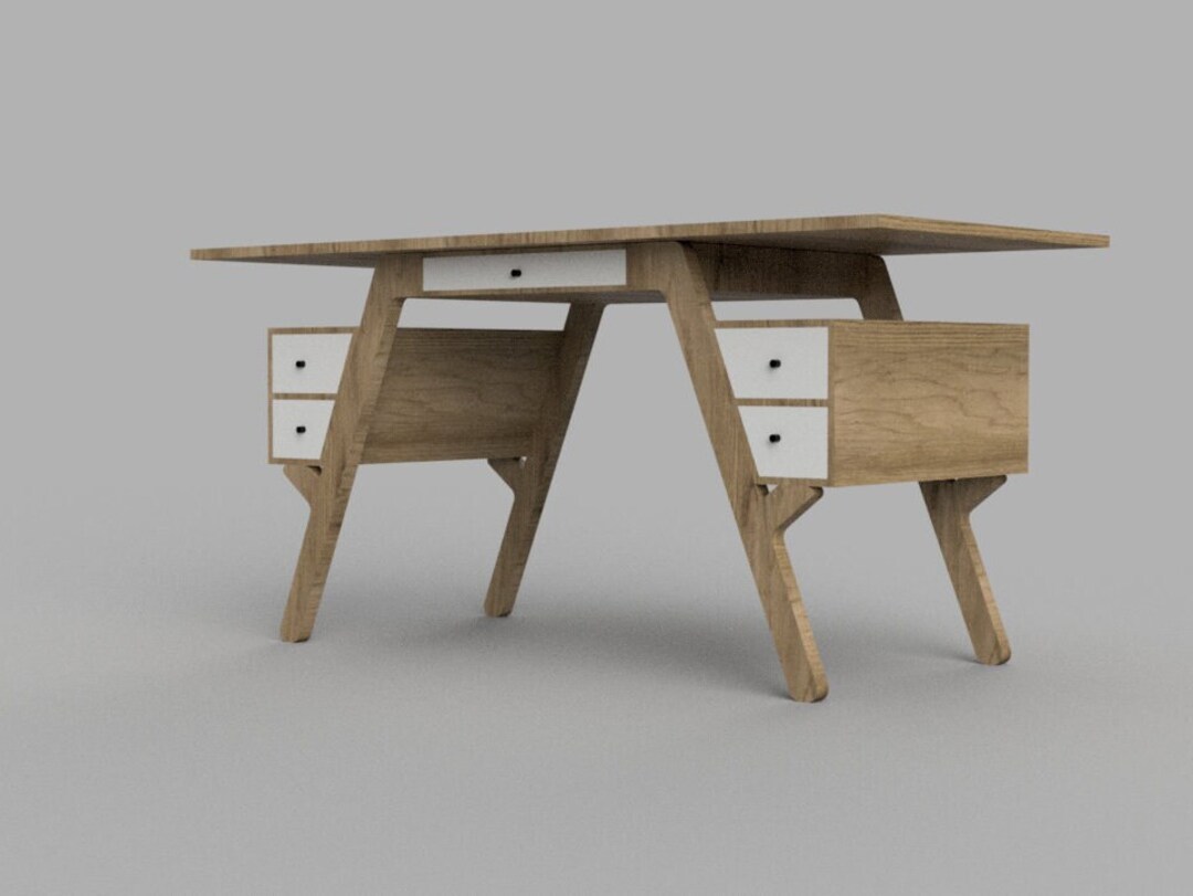 Cnc Wood Desk Cut Files - Etsy