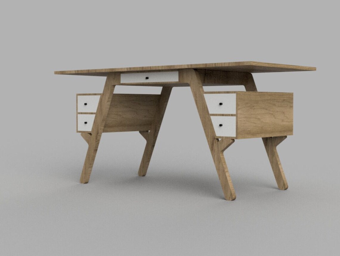 Cnc Wood Desk Cut Files - Etsy