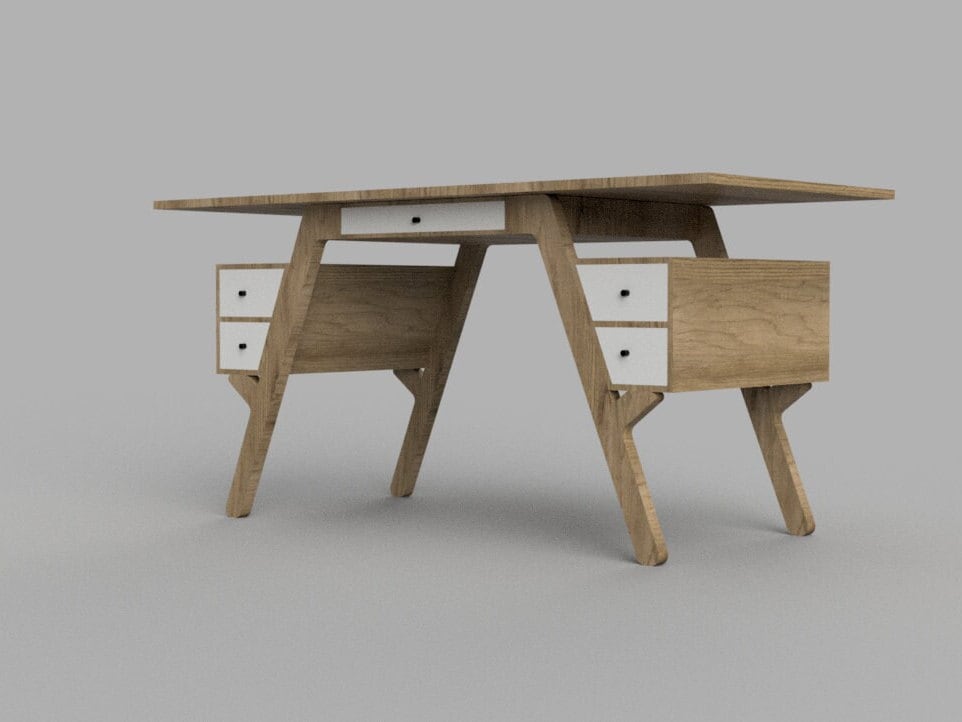 Cnc Wood Desk Cut Files - Etsy