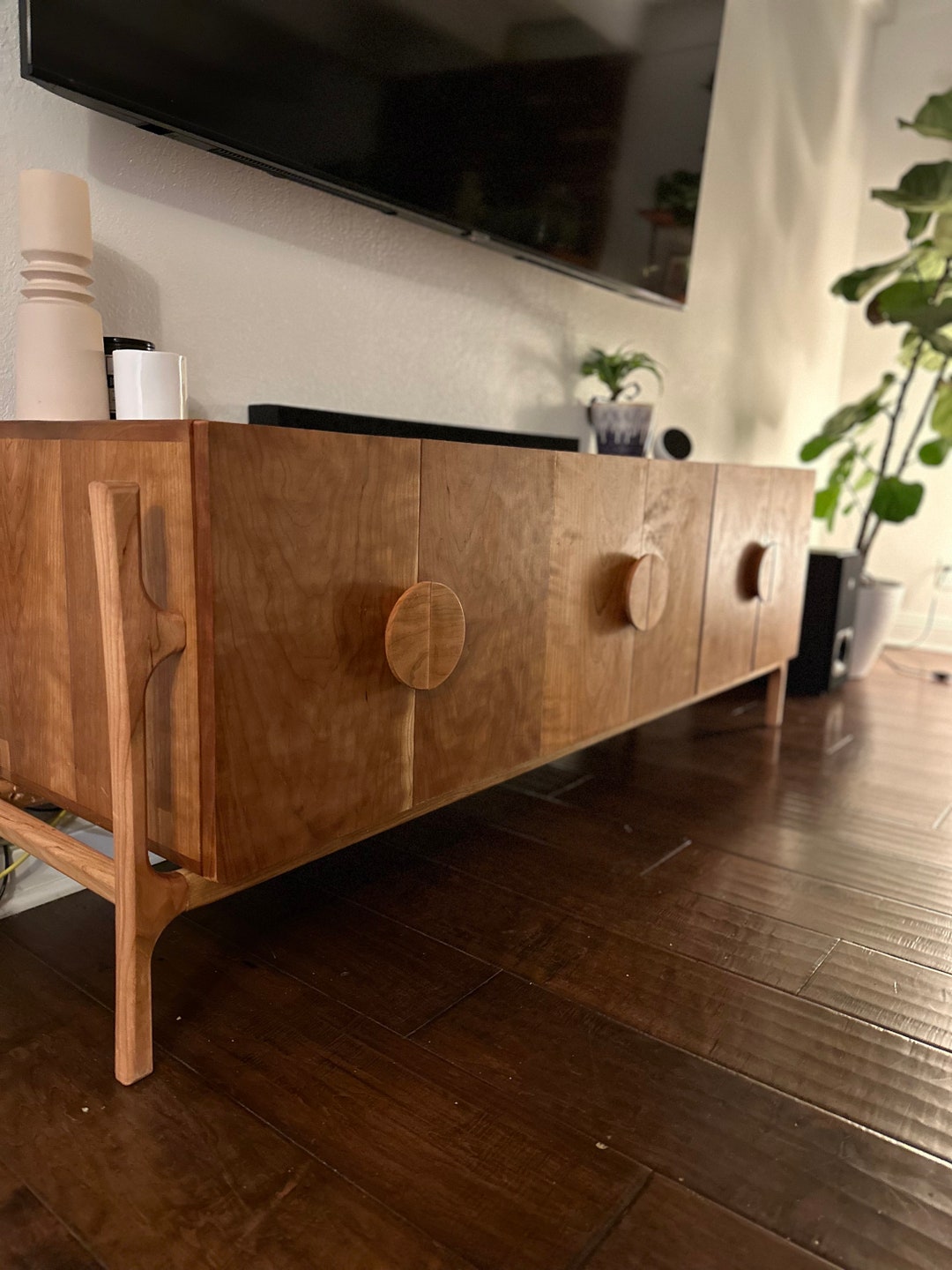 Custom Tv Console/credenza Entertainment Center DXF Files for CNC ...