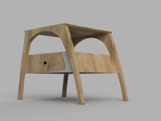 Modern Nightstand Cnc Dxf Svg Dwg Svg Files - Etsy