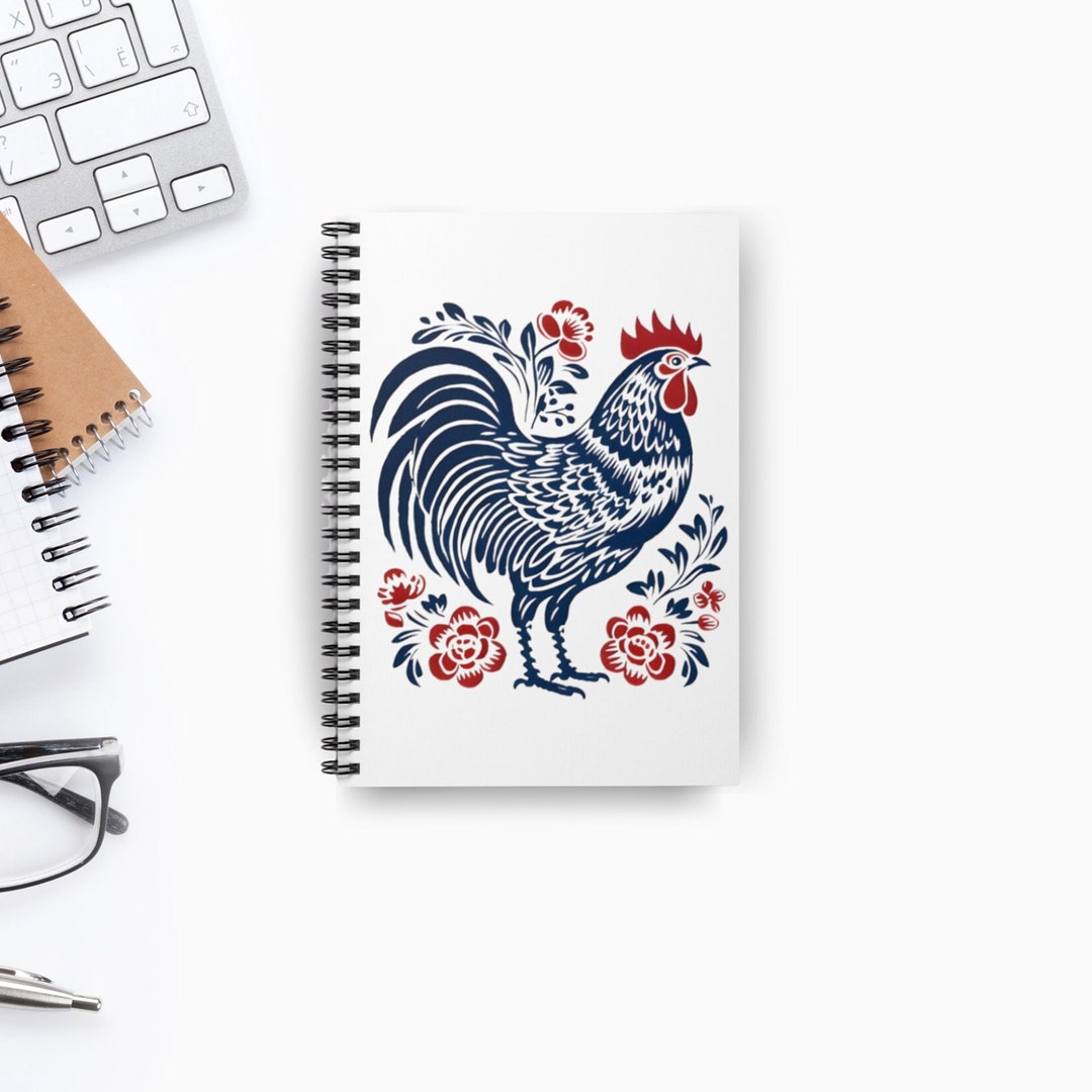 Spiral Notebook Chicken Art Everyday Cute Spiral Notebook Journal Gift ...