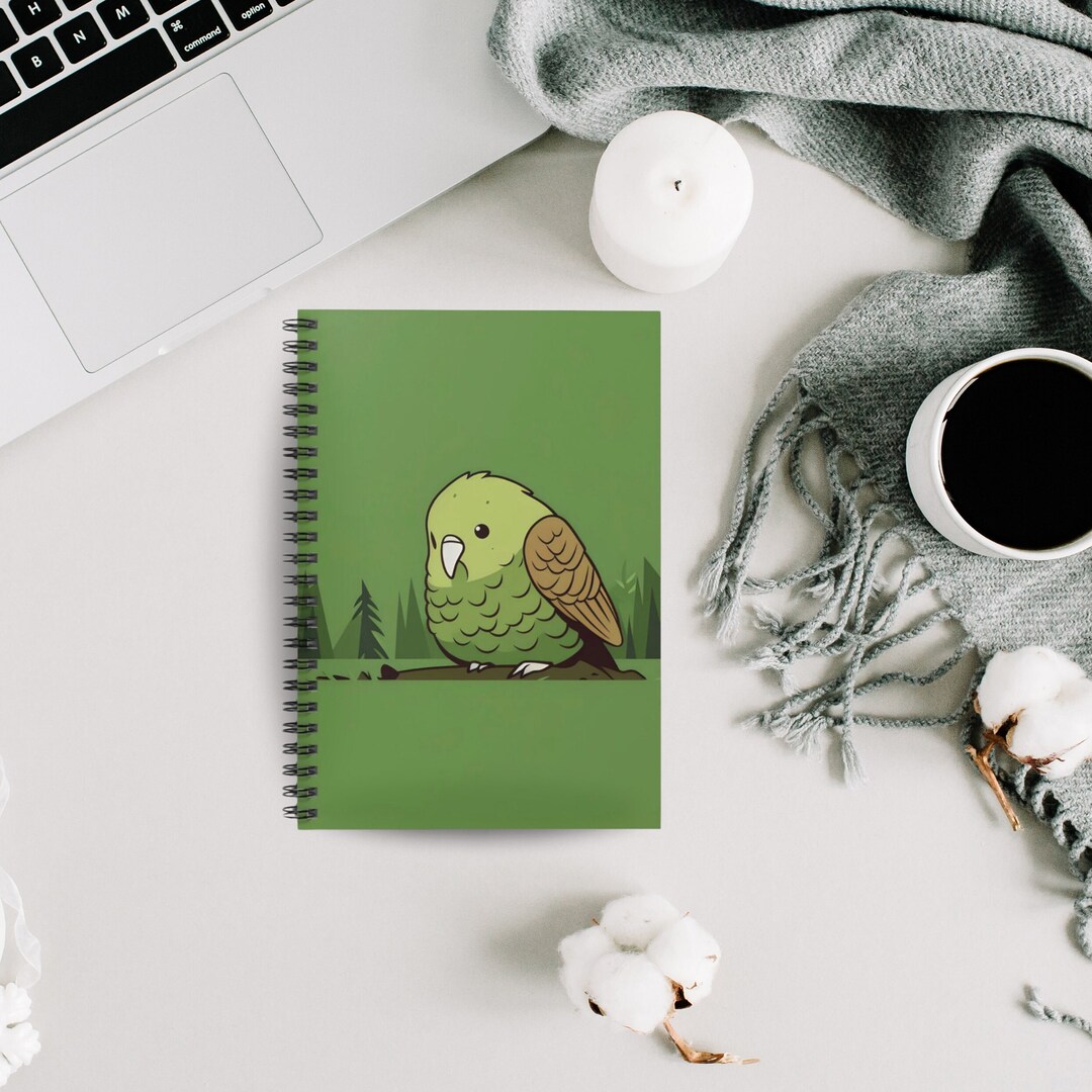 Spiral Notebook Kakapo Cute Modern Journal for Everyday Use Kakapo Gift ...