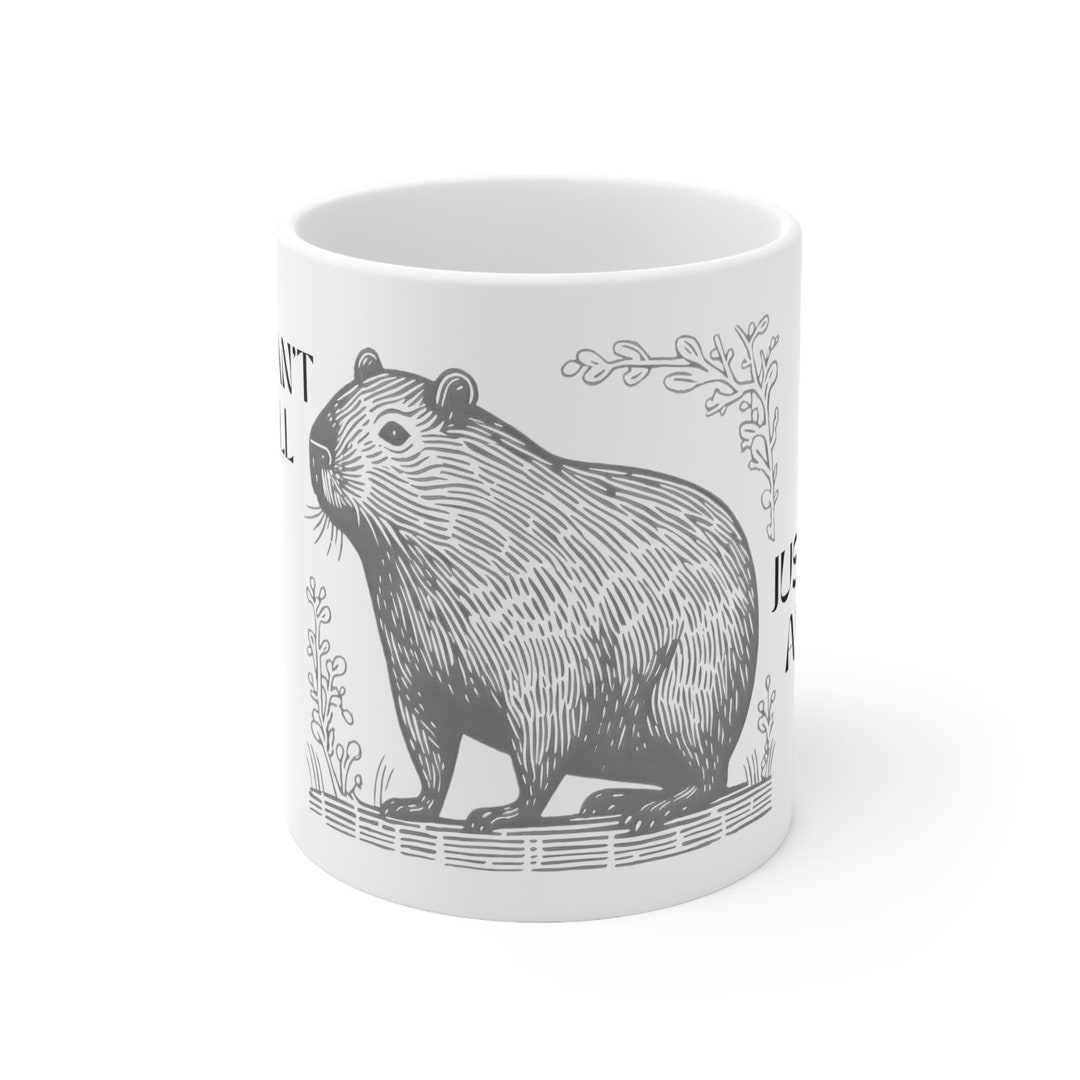 Coffee Tea Mug Capybara Art Funny Gift Ideas Ceramic Capybaras Art ...