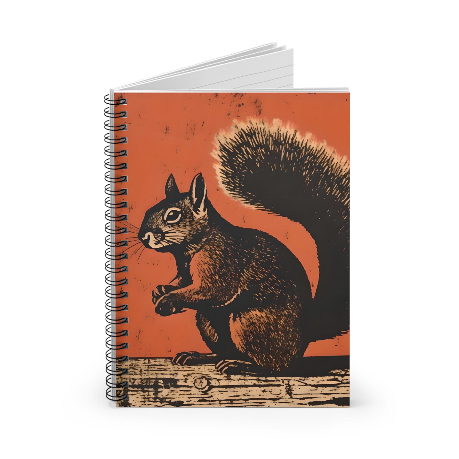Spiral Notebook Squirrel Gift Ideas for Friend Squirrels Modern Art ...