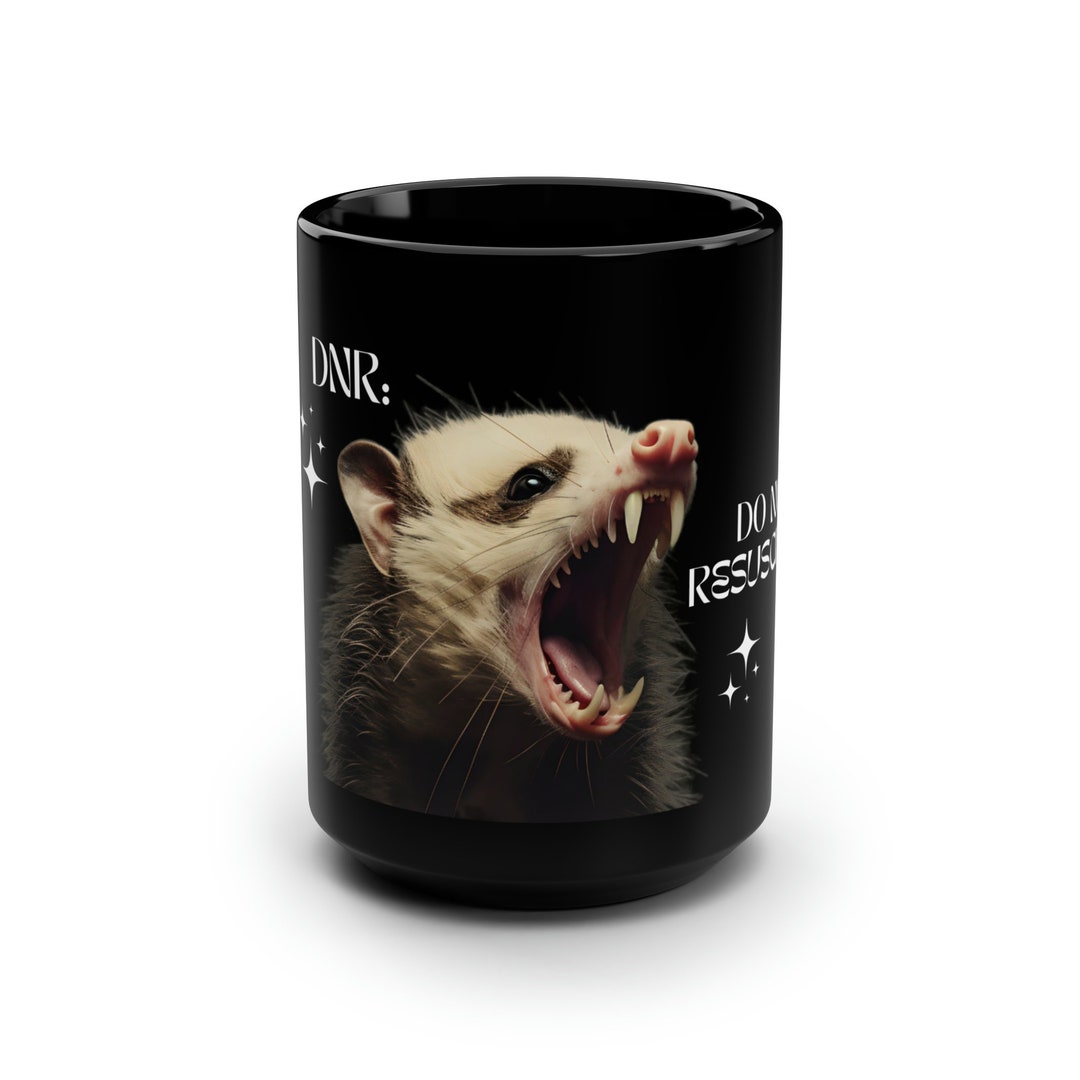 Coffee Tea Mug Opossum Art Funny Gift Ideas Ceramic Opossum Art ...
