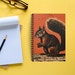 Spiral Notebook Squirrel Gift Ideas for Friend Squirrels Modern Art ...