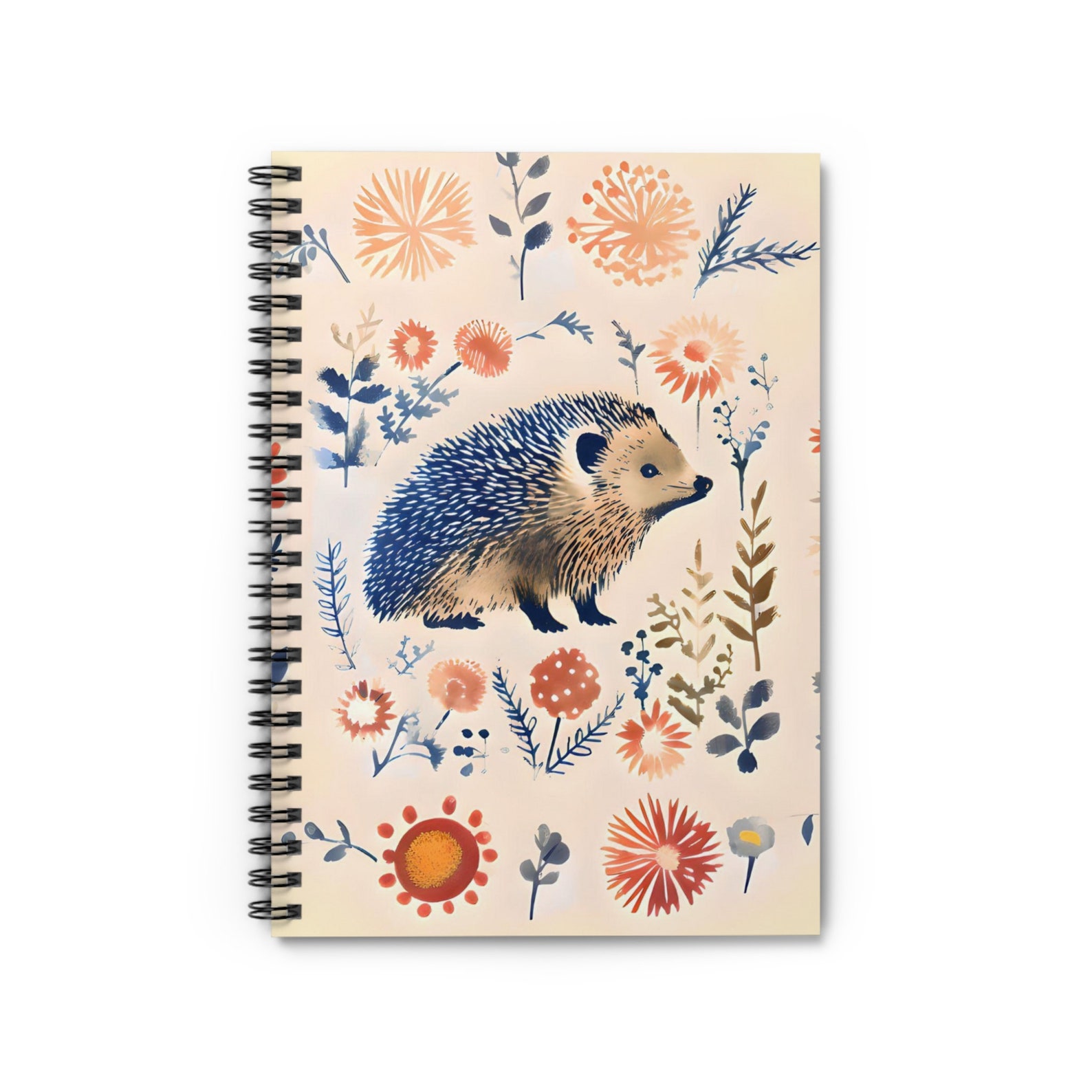Hedgie Print Spiral Journal Hedgehog Notebook - Etsy