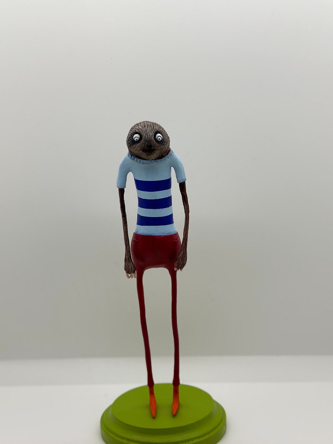 OOAK Clay Sculpture. Zoo Goon: Walter the Sloth - Etsy