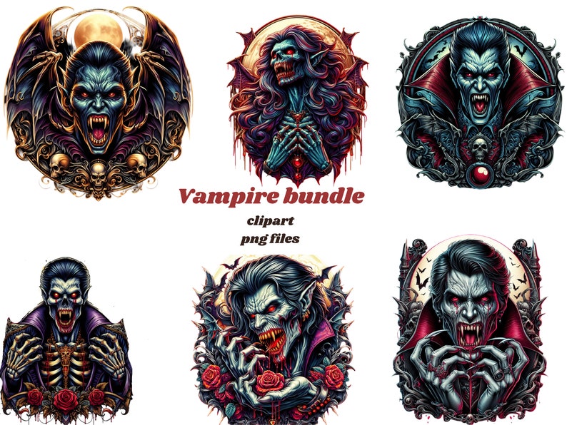 Vampire Clipart PNG, Gothic Clipart, Gothic Junk Journal, Scrap Book ...