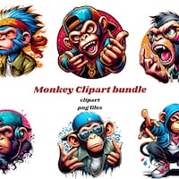 Monkey Png , Fit for Shirt Designs, Instant Download Sublimation ...