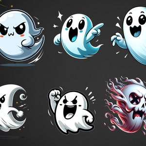 30 Cute Ghost Png Bundle, Spooky Png, Little Ghost Png, Spooky Ghost ...