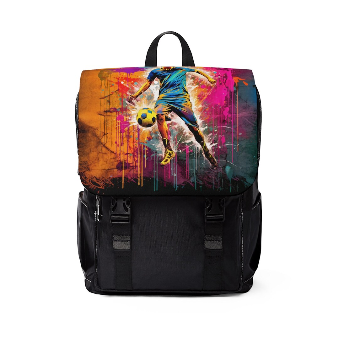 Livewire Graffiti Soccer Backpack, Kids School Backpack, Durable Soccer ...