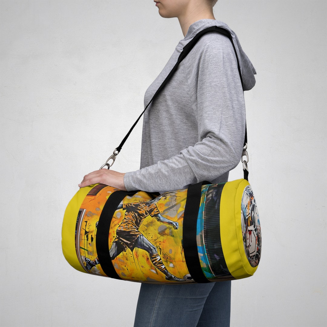 Small Girls Soccer Duffle With Graffiti Design, Durable Soccer Bag ...