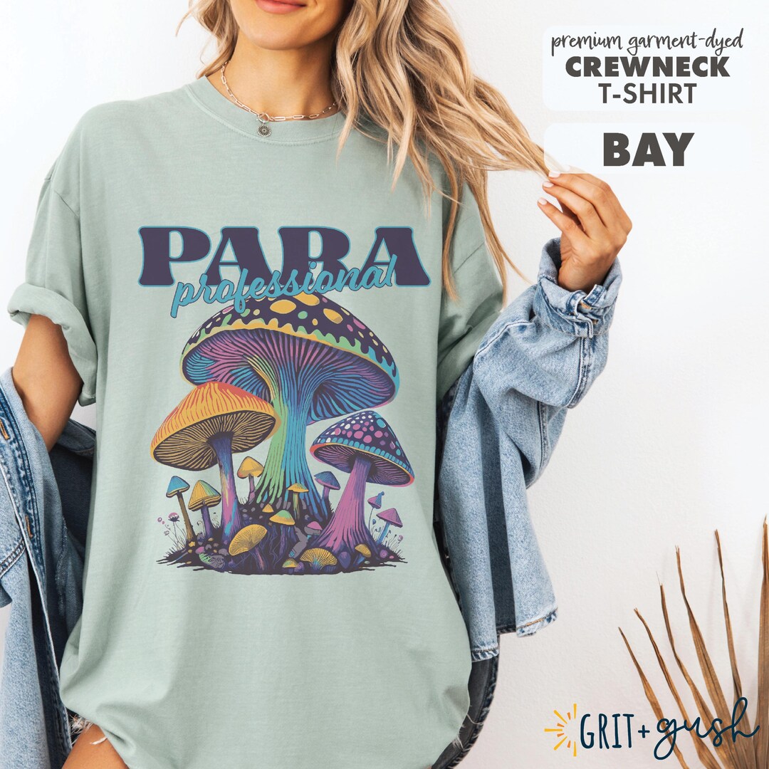 Retro Paraprofessional Shirt Comfort Colors® 80s Mushroom Substitute ...