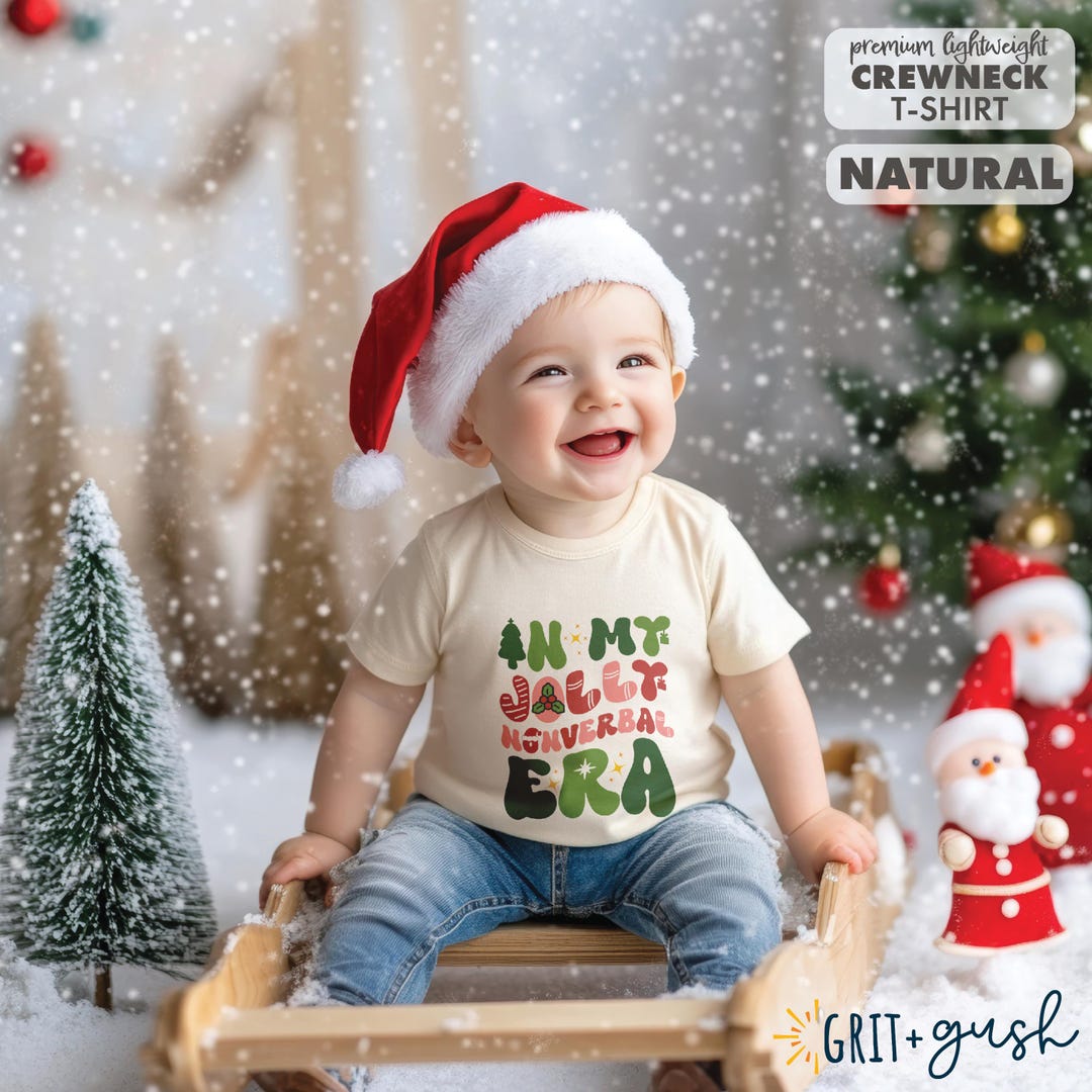 Jolly Nonverbal Kids Christmas Shirt Autism Awareness Gift Youth Teen ...