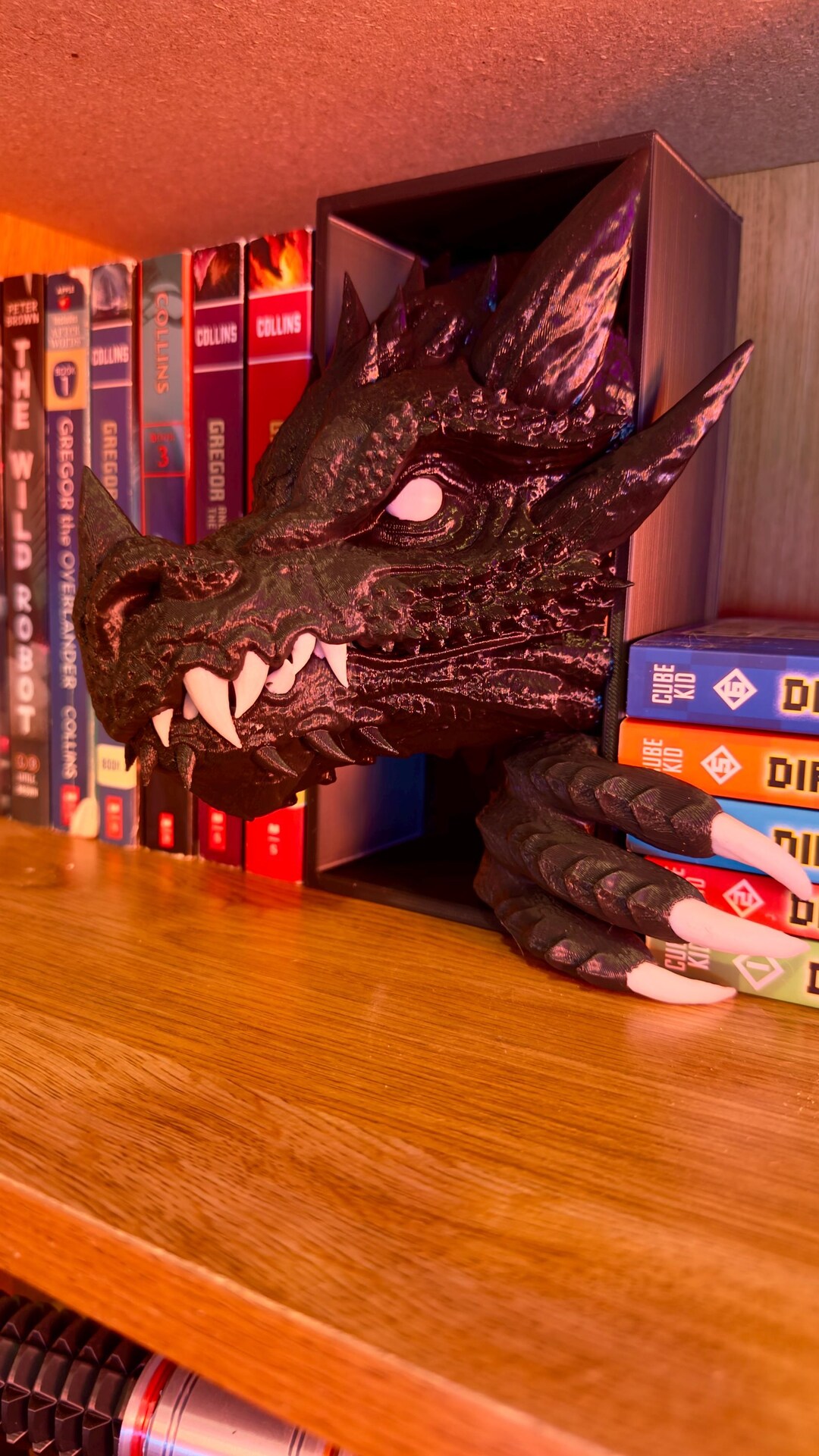 Dragon Book Nook Insert 3D Printed Fantasy Dragon - Etsy