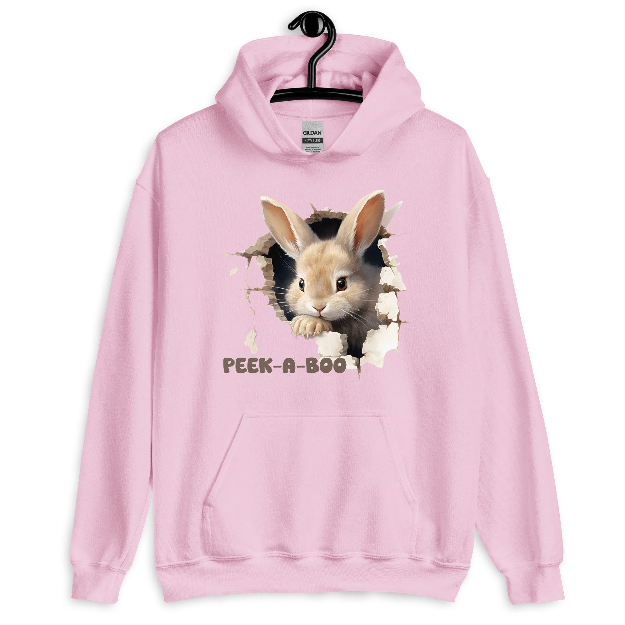 Peek a Boo,bunny Sweater,bunny Lover Hoodie,rabbit Lover Sweater,easter ...