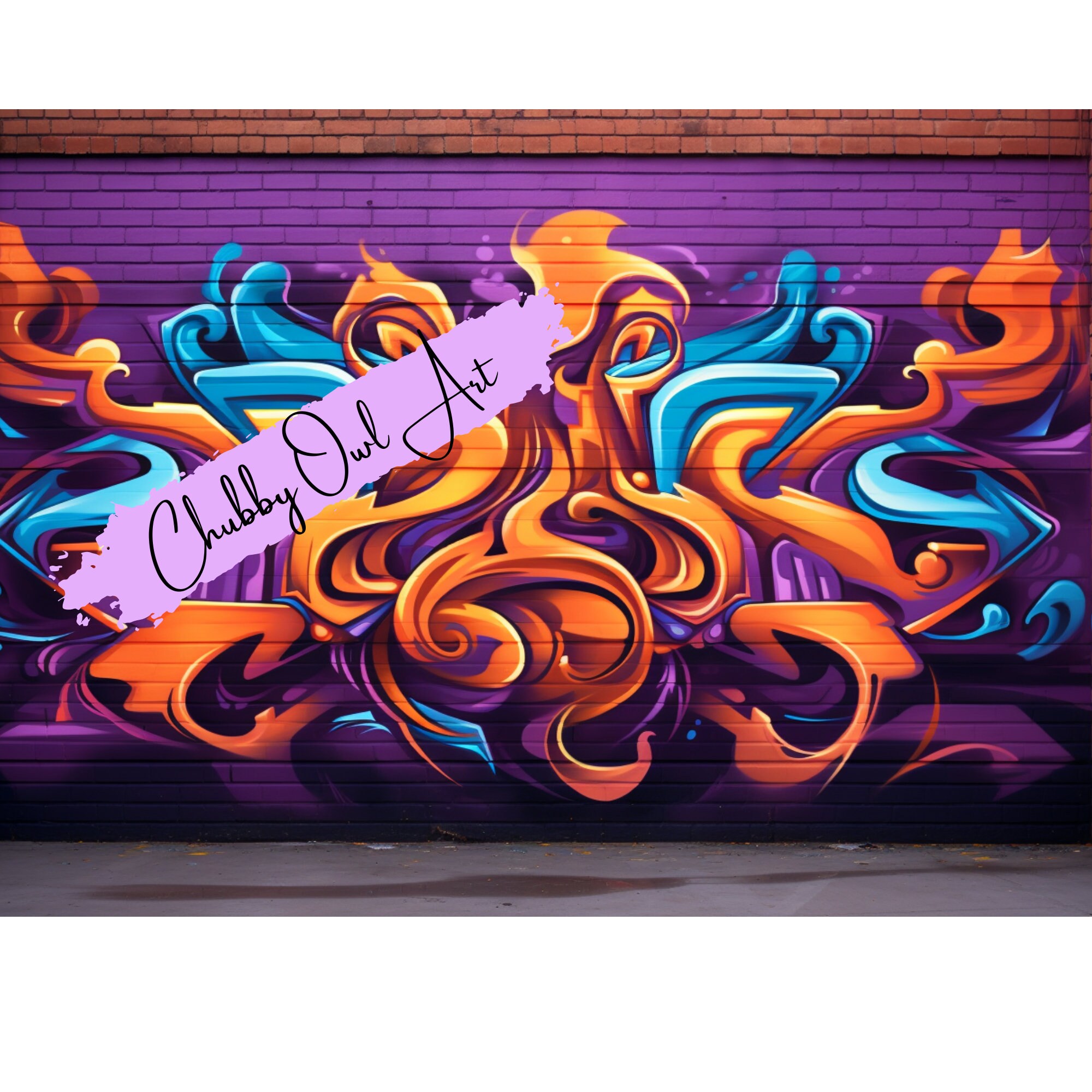 12 Vibrant Urban Graffiti Digital Photo Backdrops High-resolution City ...