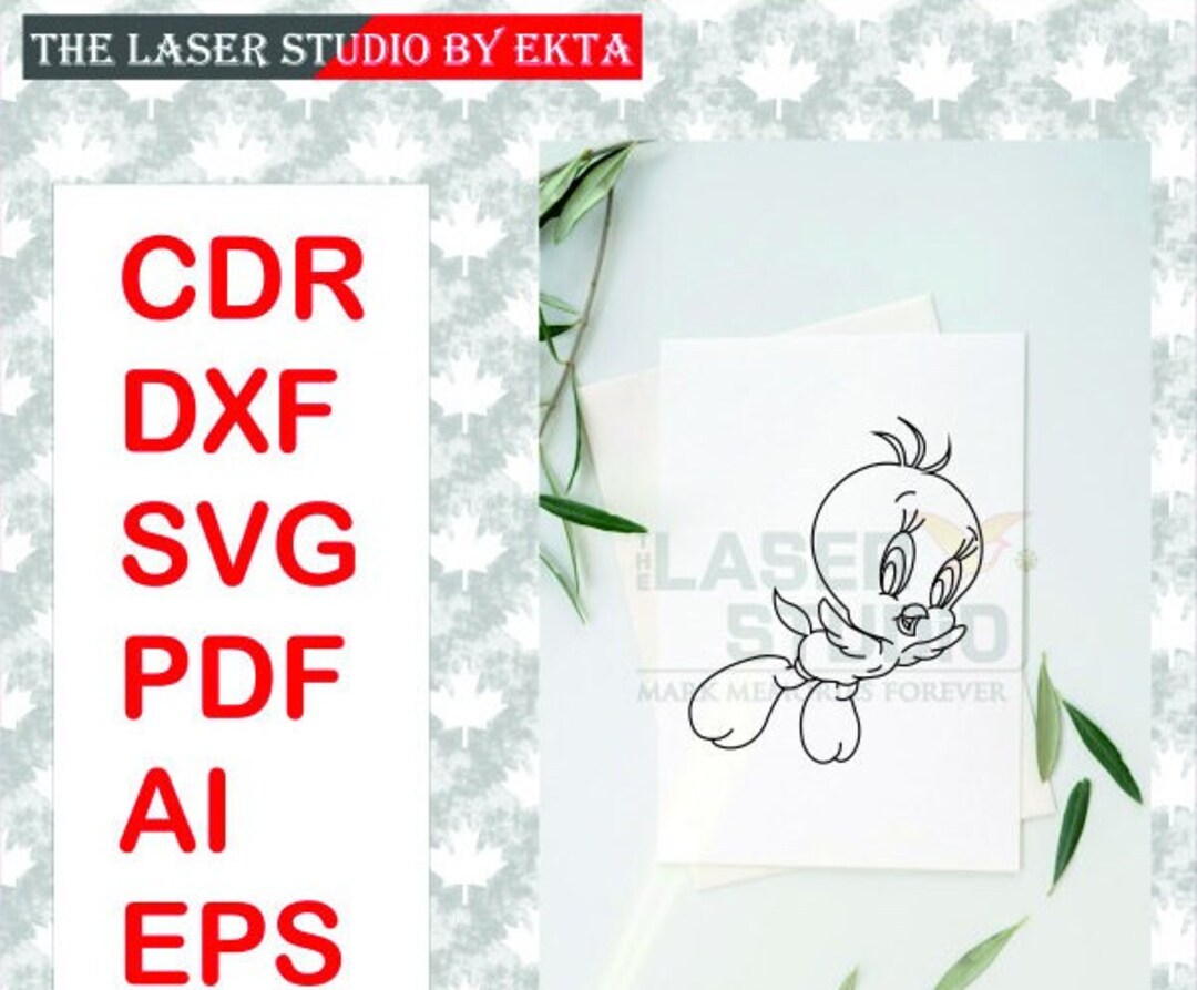 Tweety Bird Laser Cut File Cdr Ai Pdf Svg Dxf Eps Laser - Etsy